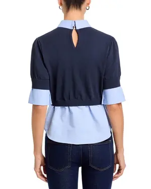 Cinq À Sept Capucine Top - Navy/rain