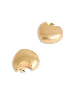 REISS Calla Curve Scoop Stud Earrings