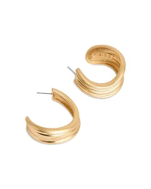 REISS Flavia Hoop Earrings - Gold