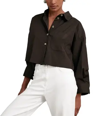 Reiss Cropped Shirts For Women