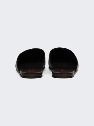 Gucci Horsebit Leather Mules - Black