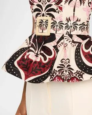 Cara Cara Tilda Strapless Peplum Top - Multi