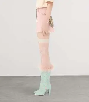Valentino Garavani Cotton-linen Patch Shorts