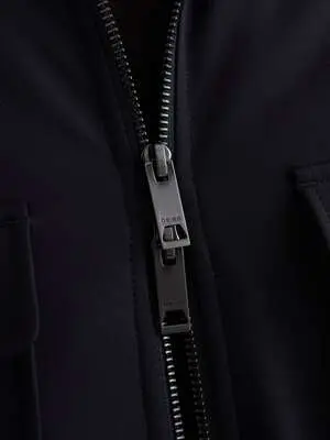 REISS Oshei Technical Quilted Zip-front Overshirt