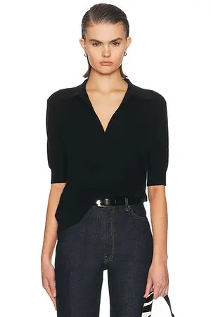 Khaite Shrunken Jo Sweater - Black