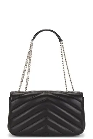 Saint Laurent Loulou Medium Chain Bag - Noir