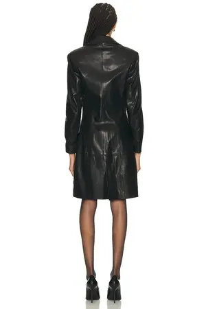 Nour Hammour Eames Leather Coat