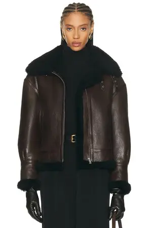 Nour Hammour Portia Shearling Jacket