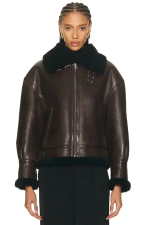 Nour Hammour Portia Shearling Jacket