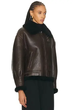 Nour Hammour Portia Shearling Jacket