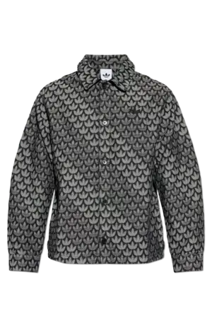 ADIDAS ORIGINALS Denim Shirt With Monogram - Black