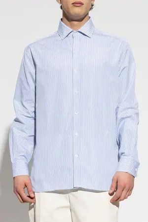 JW Anderson Shirt With Stripe Pattern - Light Blue