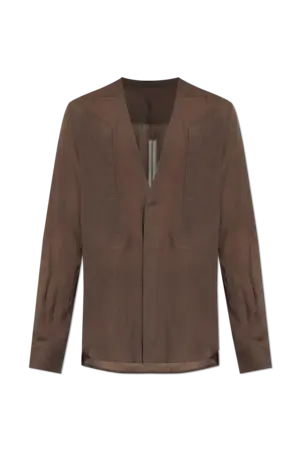 Rick Owens Wool Shirt With V-neck
