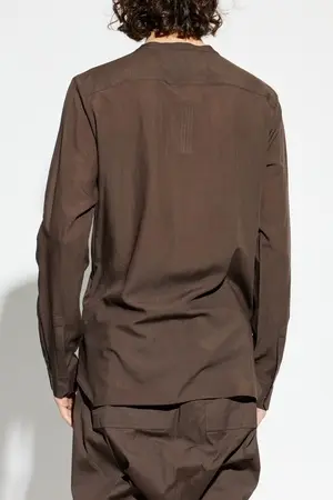 Rick Owens Wool Shirt With V-neck