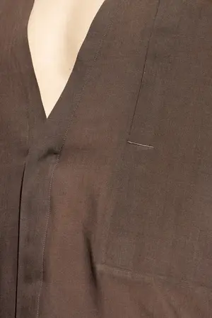 Rick Owens Wool Shirt With V-neck