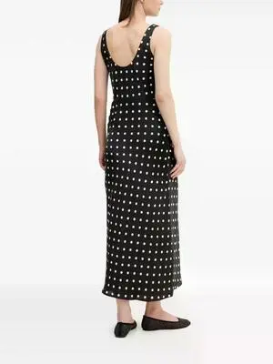 Abercrombie Polka-dot Split Midi Dress