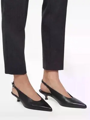 AeydĒ Camila Heeled Slingback Pumps - Black