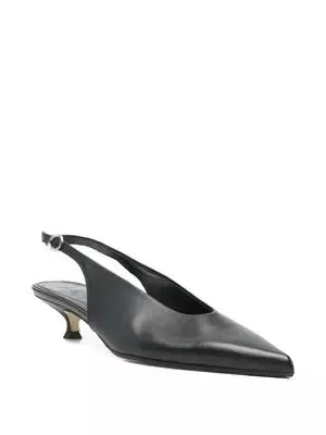 AeydĒ Camila Heeled Slingback Pumps - Black