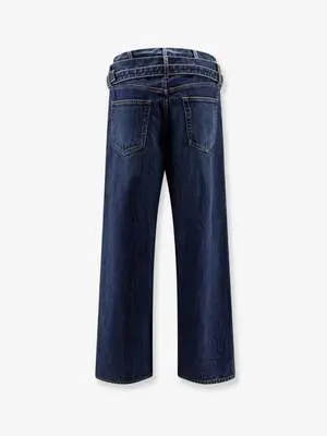 Sacai Denim Wide Leg Jeans