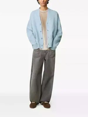 Axel Arigato Inverted Wide Leg Jeans - Grey