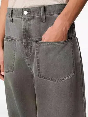 Axel Arigato Inverted Wide Leg Jeans - Grey