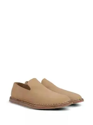 Guidi Leather Flat Loafers