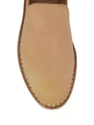 Guidi Leather Flat Loafers