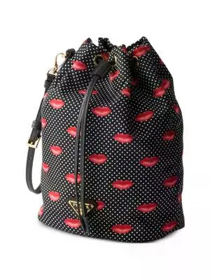 Prada Re-nylon Polka-dot Pouch