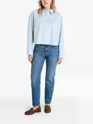 Calvin Klein Cropped Shirt - Blue