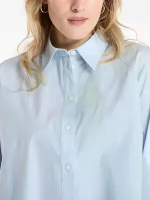 Calvin Klein Cropped Shirt - Blue