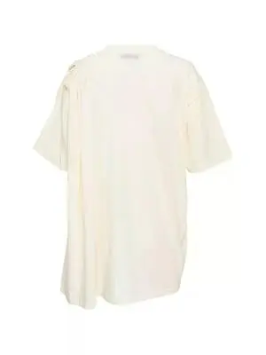 PUSHBUTTON Gathered-shoulder T-shirt