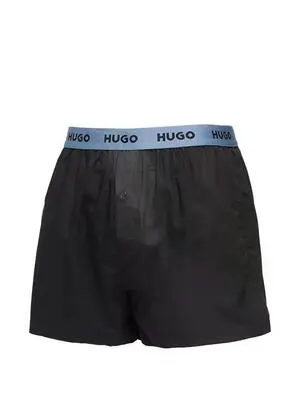 Hugo Logo Patterned Boxer 3-pack - Blue