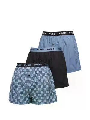 Hugo Logo Patterned Boxer 3-pack