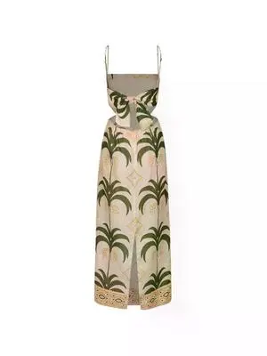 Johanna Ortiz Tactile Winds Midi Dress - Neutrals
