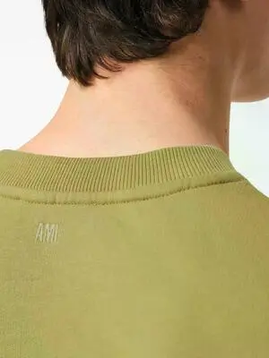 Ami De Coeur Logo-embroidered Sweatshirt - Green