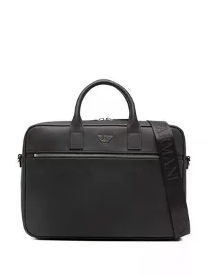Emporio Armani Zip Briefcase - Black
