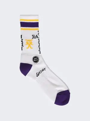 SAINT MXXXXXX Sinner Crew Socks - White