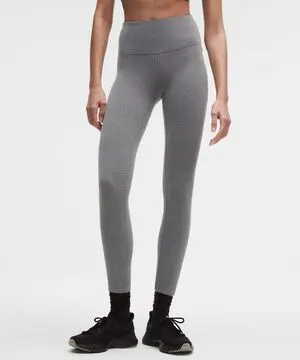 Lululemon Wunder Train High-rise Tight 25 - Intertwine Texture Black White
