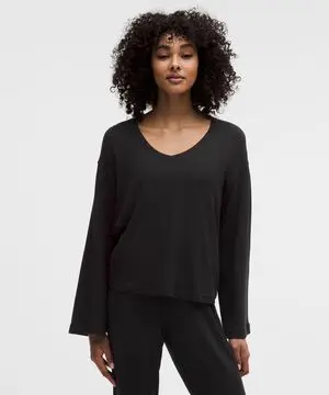 Lululemon Becalm V-neck Bell Sleeve Shirt