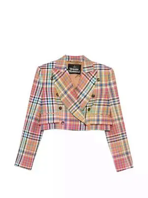 VIVIENNE WESTWOOD Check Double-breasted Jacket