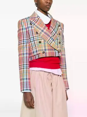 VIVIENNE WESTWOOD Check Double-breasted Jacket