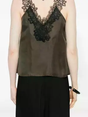 RÓHE V-neck Silk Top