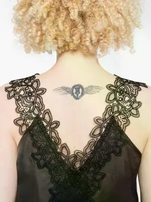 RÓHE V-neck Silk Top