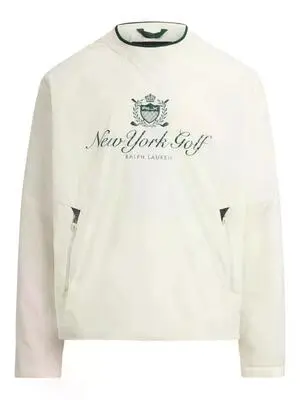 Rlx Ralph Lauren Crewneck Sweatshirt With Zip Pockets - Neutrals