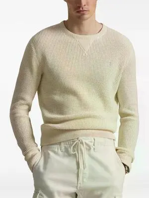 Polo Ralph Lauren Waffle-knit Sweater - Neutrals