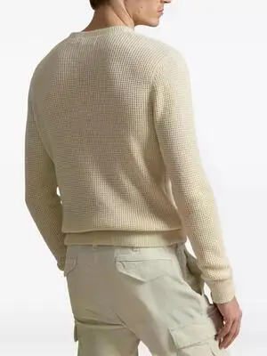 Polo Ralph Lauren Waffle-knit Sweater - Neutrals