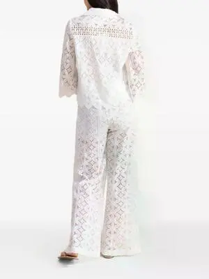 Temptation Positano Coriandolo Openwork Trousers