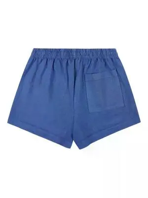 Sporty & Rich Graphic-print Drawstring Shorts