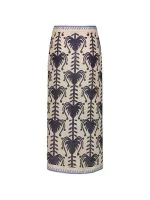Johanna Ortiz Midi Wrap Skirt - Neutrals