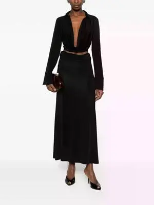 AYA MUSE Feyra Ruched Skirt - Black